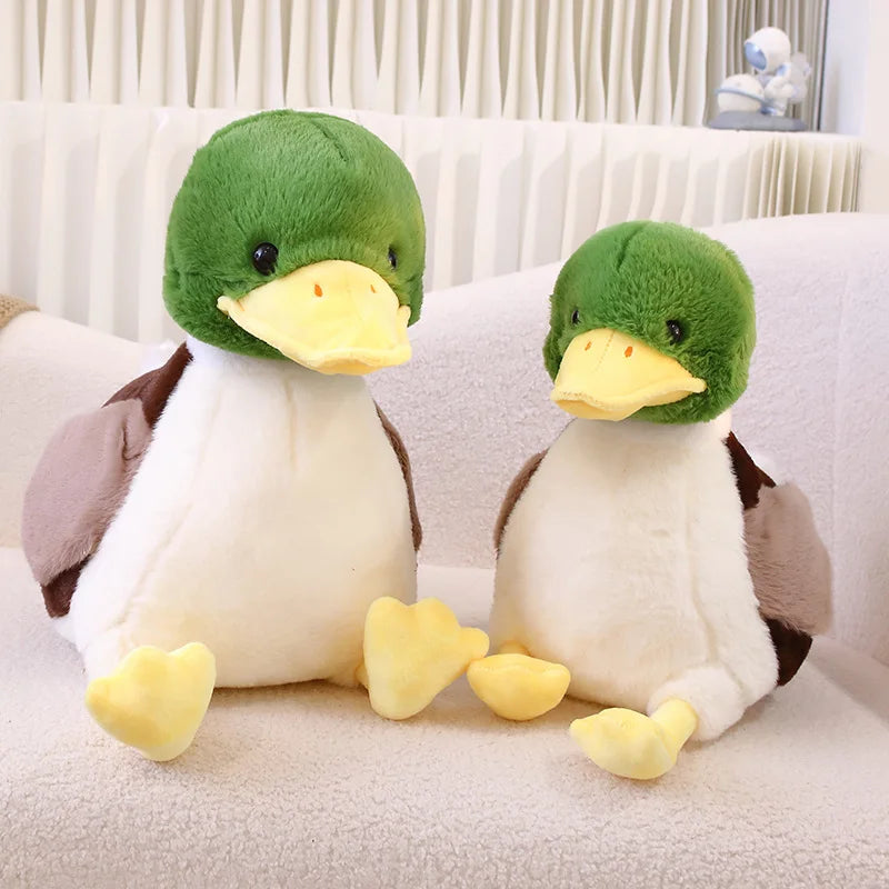 32/44CM Cute Hairy Plush Duck Toys Kawaii Furry Duck Doll Stuffed Soft ...