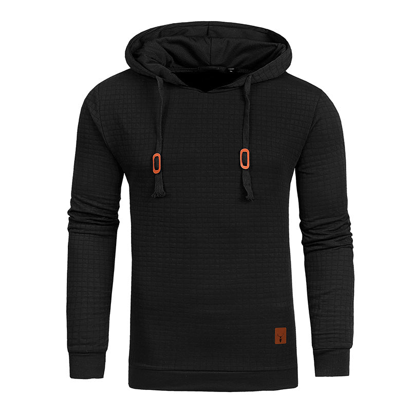 Solid Drawstring Hooded Sweatshirt for men fashion & fitness - wanahavit