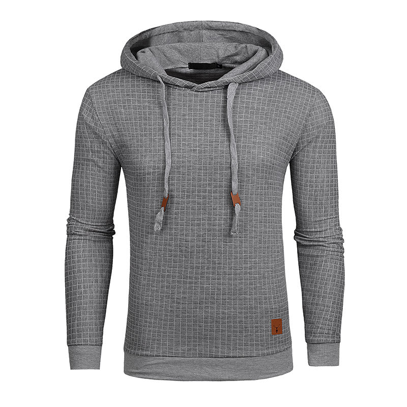 Solid Drawstring Hooded Sweatshirt for men fashion & fitness - wanahavit