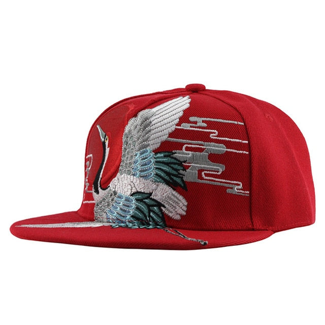 Bird Embroidery Street Style Snapback Hip Hop Cap – wanahavit