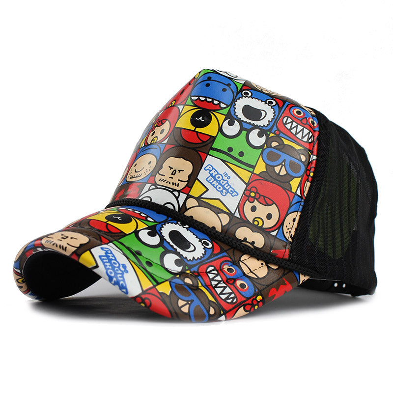 Doodle Print Baseball Cap for unisex - wanahavit