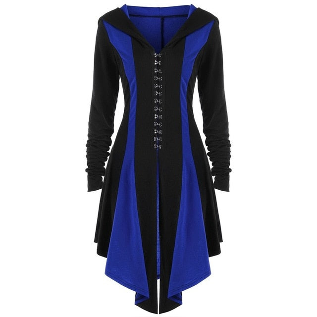 Gothic Long Lace Up Cardigan Coat for women - wanahavit