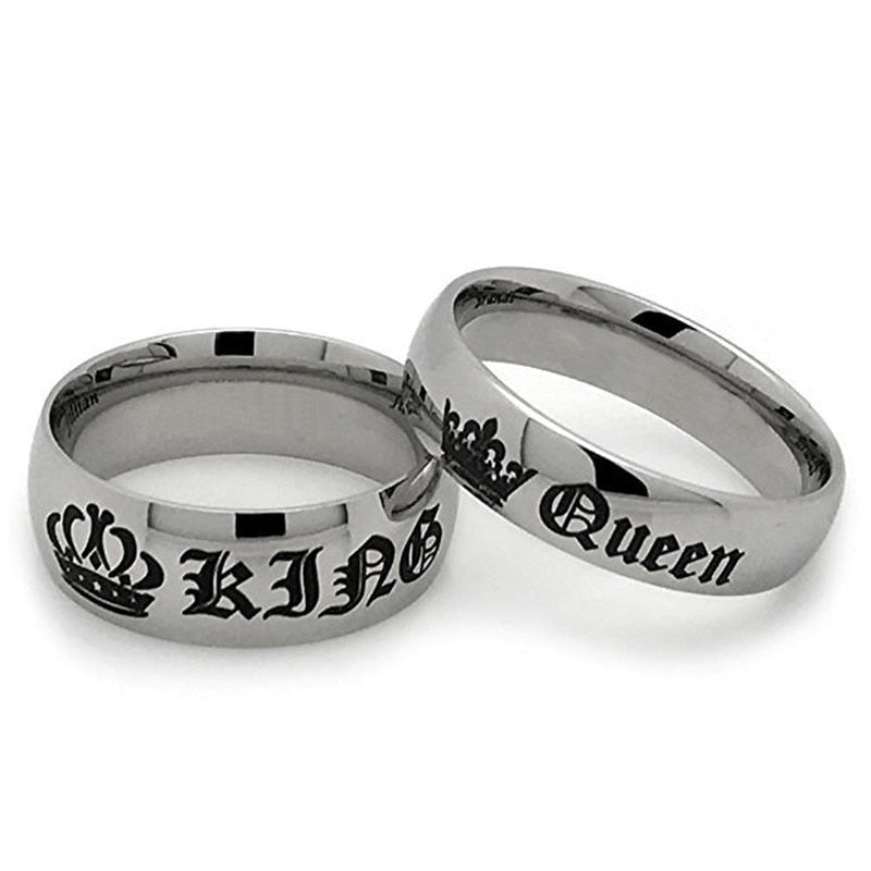 Unisex Gothic Punk Rock Couple Rings for unisex - wanahavit