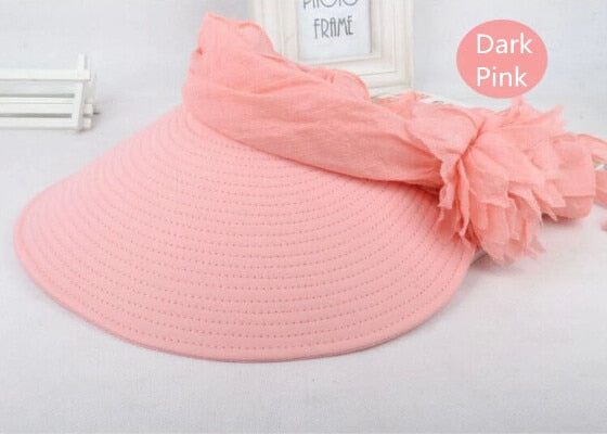 Floral Design Summer Beach Visor Hat – wanahavit